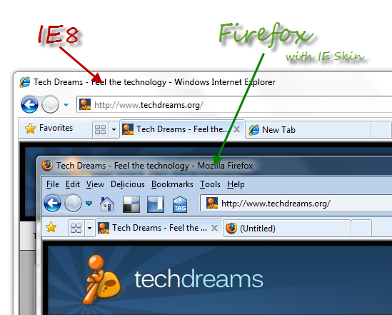 Decorate Your Firefox Browser To Look Like Internet Explorer 8