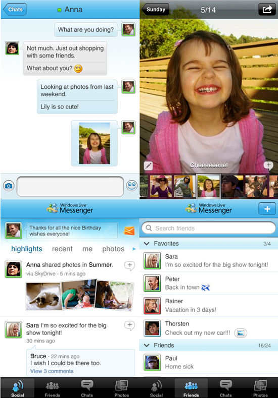Microsoft’s New iPhone App – Windows Live Messenger (MSN) Application ...